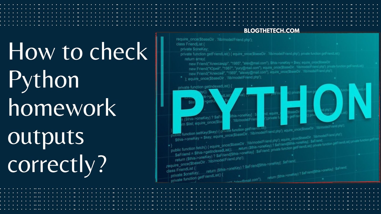 How To Check Python Homework Outputs Correctly 